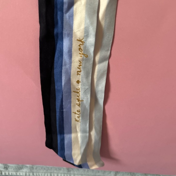 kate spade | Accessories | Kate Spade Blue White And Black Striped ...